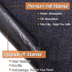 Ahpuhtan 6.6 x 6.6 FT Outdoor Storage Shed Mat, Waterproof Storage Shed Flooring Mat, Anti-Slip Patio Furniture Floor Scratch Prevention Mat, Dustproof Outdoor Carport Mat (6.6 x 6.6 FT)…