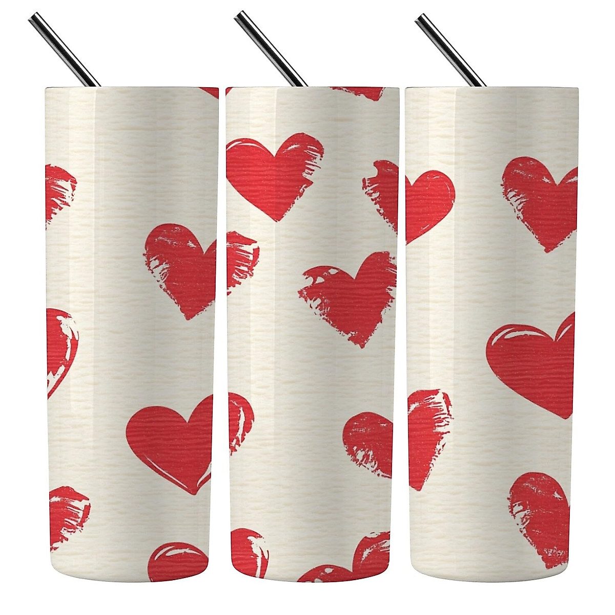 Medpol love kisses valentines insulated tumblers coffee cup Gift，love kisses valentines Drinking Glasses-Tea Cup-Coffee Mug tumbler with lid and straw 20 oz insulated tumbler cups