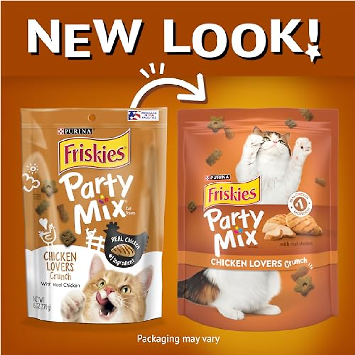 Purina Friskies Cat Treats, Party Mix Chicken Lovers Crunch - 20 Ounce (Pack of 1)