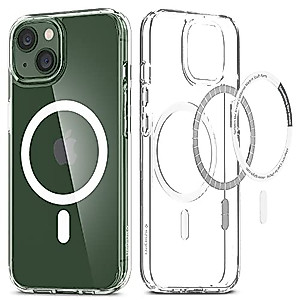 Spigen Ultra Hybrid Mag (MagFit) Compatible with MagSafe Designed for iPhone 13 Case (2020) - White