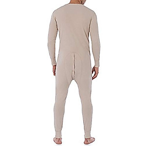 Fruit of the Loom Men's Premium Thermal Union Suit, Oatmeal, X-Large