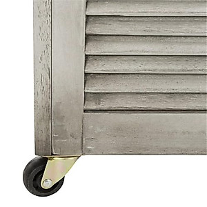 Safavieh PAT7038B Outdoor Collection Elina Grey Wash 47.2" Cushion Deck Box