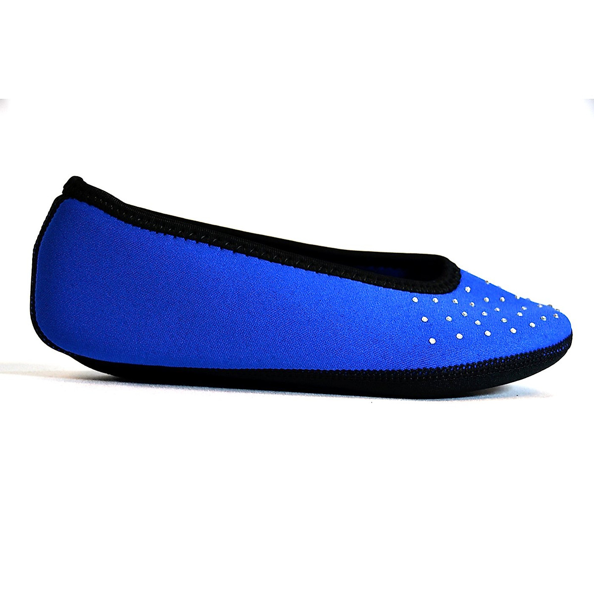 NuFoot Sparkle Ballet Flats Women's Shoes Best Foldable & Flexible Flats Slipper Socks Travel Slippers & Exercise Shoes Dance Shoes Yoga Socks House Shoes Indoor Slippers Royal Blue X-Large