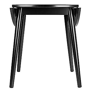 Winsome Moreno Dining Table, Black 35.43x35.43x28.94