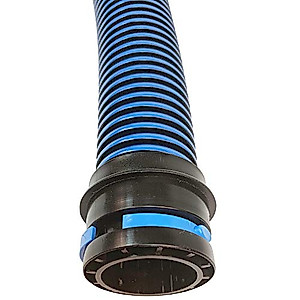 Cen-Tec Systems 95545 Antistatic Vacuum Shop Vacs with Expanded Multi-Brand Power Tool Adapter Set, 10 Ft. Hose with Protective Sleeve, Blue