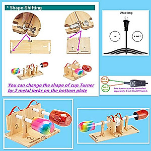 Double 2 Cup Turner Spineer for Crafts,Epoxy Resin 2 Tumbler Spinner Machine Kit,DIY Glitter Epoxy Tumblers
