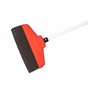 Dream Products Electrostatic Dust Broom Plastic Rod Polyurethane Foam Brush Red