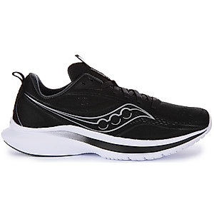 Saucony Women's Kinvara 13 Running Shoe, Black/Silver, 11.5 Wide