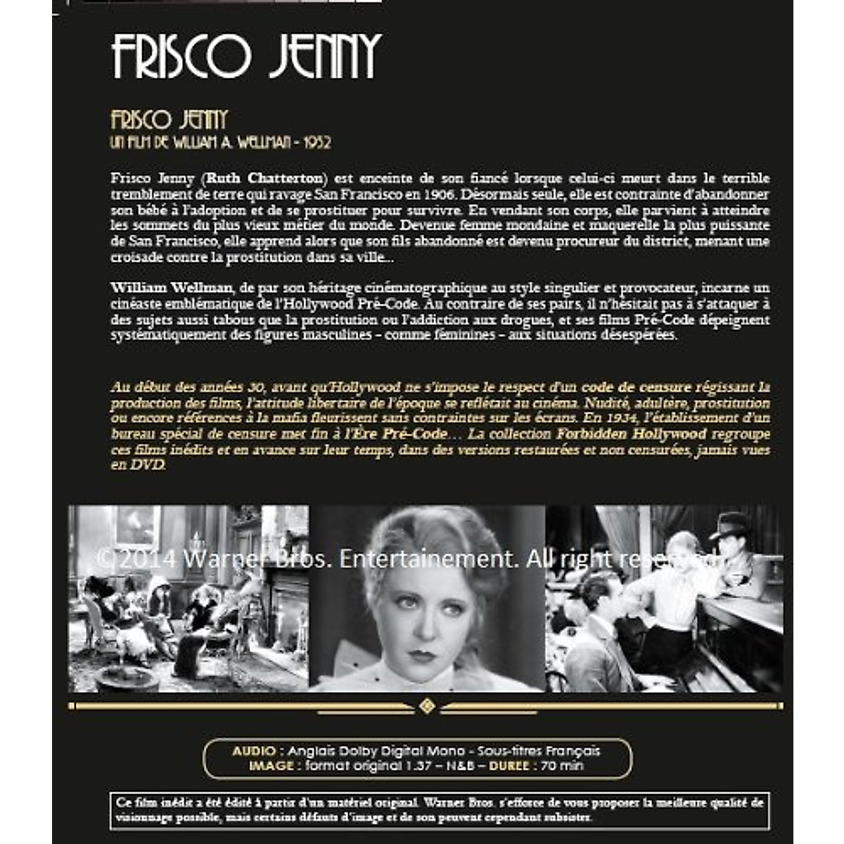 Frisco Jenny [ NON-USA FORMAT, PAL, Reg.2 Import - France ]