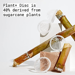 Flex Plant Plus Disc | Plant-Based Disposable Period Discs | Tampon and Cup Alternative | Capacity of 5 Super Tampons | Menstrual Disc Made with Sustainable Medical-Grade Plant Polymers | 12 Count