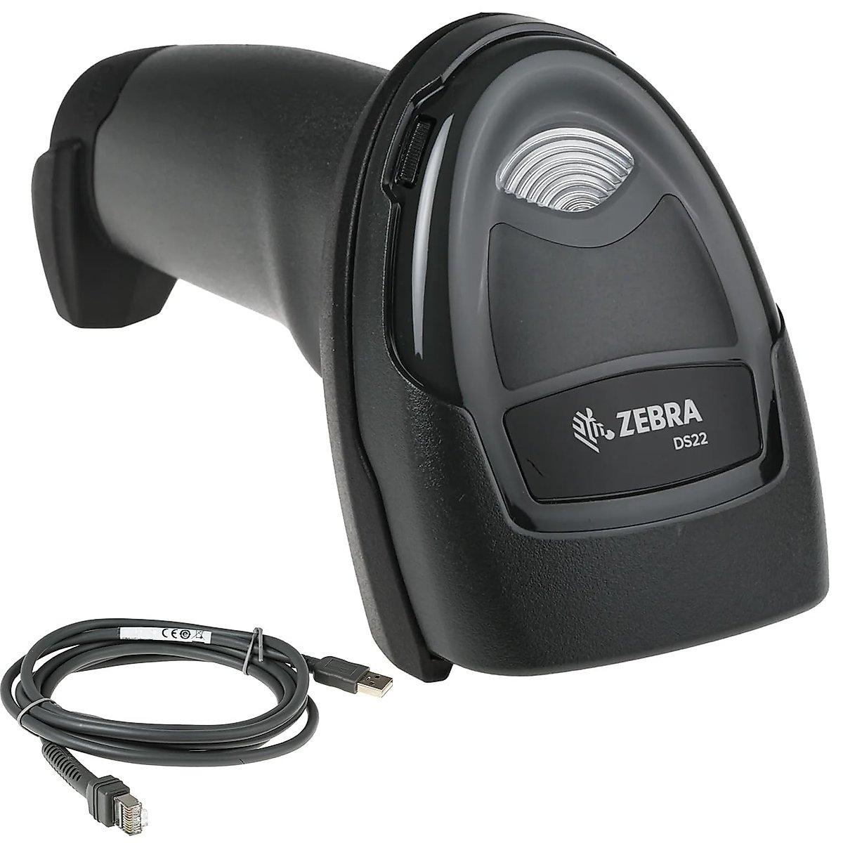 ZEBRA DS2208-SR Barcode Scanner, Scanner ONLY, 1D/2D Imager, General Purpose, Handheld, Standard Range, Corded USB Cable - JTTANDS
