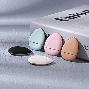 SALOCY Finger Puff, 25 Pcs Finger Powder Puff Mini Makeup Sponge Puff for Foundation Concealer Cosmetic Beauty Makeup Tools