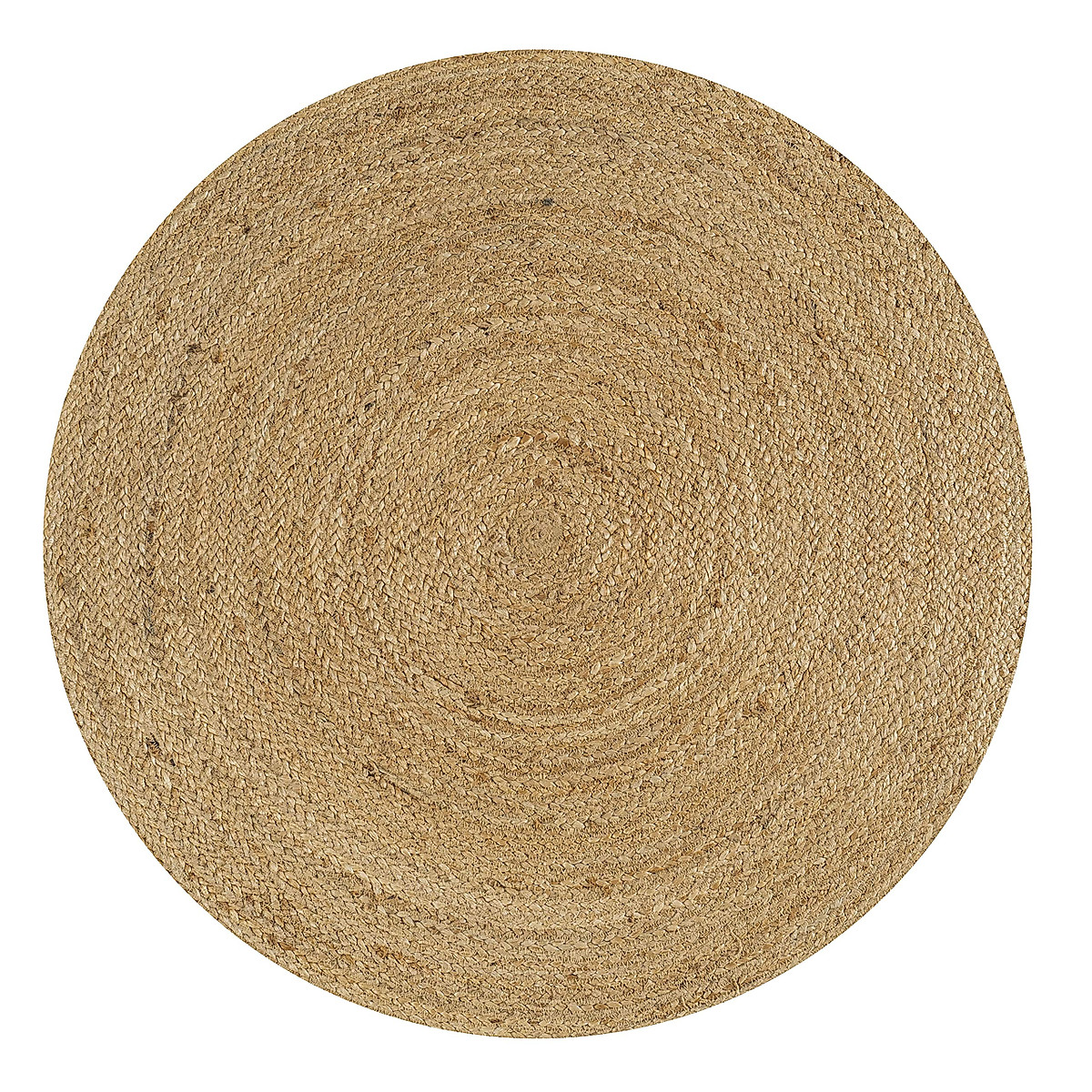 JONATHAN Y RNF103A-6R Soleil Round Natural Jute Braided Circle Indoor Area-Rug, Natural Fibers, Geometric, Bohemian Easy-Cleaning, Bedroom, Kitchen, Living Room, Non Shedding, Natural, 6' Round