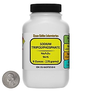 Sodium Tripolyphosphate [Na5P3O10] 94+% USP-FCC Food Grade Powder 6 Oz in a Bottle