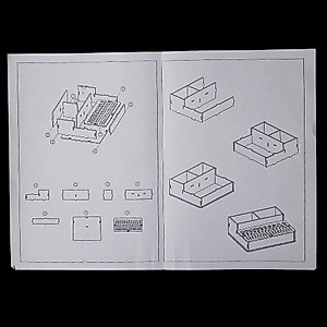 Jili Online Wood Leather Craft Tools Holder Rack Stand Leather Stamp Punch Tools Storage Box Organizer