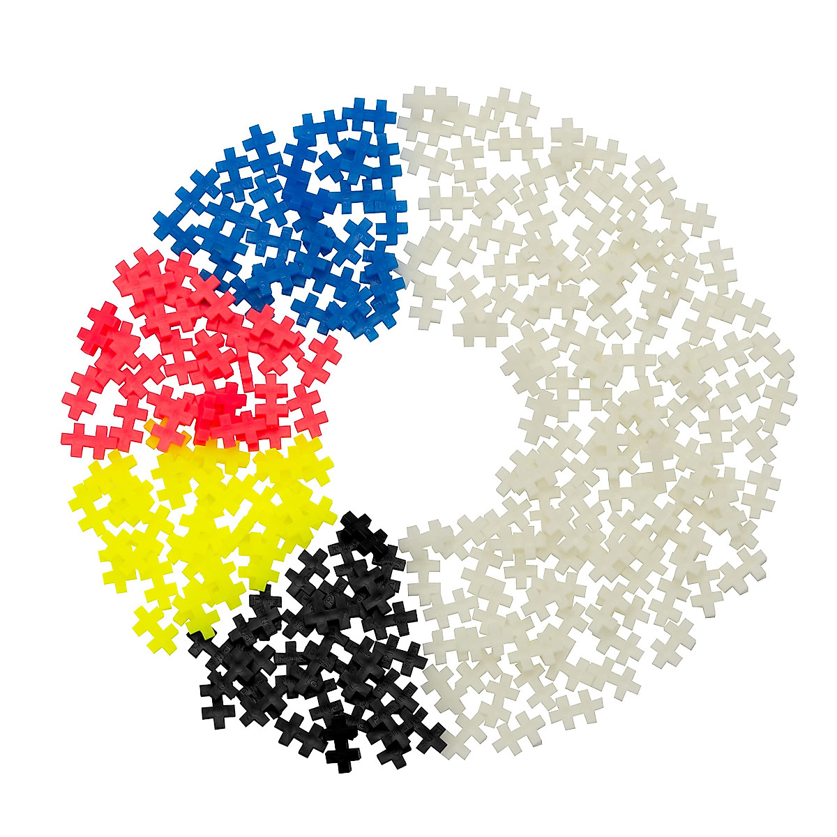 Plus-Plus: Super Tube - Glow-in-The Dark Mix -500 Pieces– Construction Building STEM Toy, Interlocking Mini Puzzle Blocks, Open Play Set, Kids Ages 5+