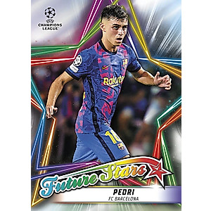 2021-22 Topps UEFA Champions League Chrome Soccer Hobby Box (18 Packs/4 Cards: 1 Auto)