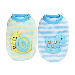 2 Pieces 0.5-0.8lb Teacup Dog Clothes Dog Sweaters for Small Dogs Girl Winter Fleece Dog Clothes Cute Warm Puppy Sweater XXXS XXS Xs Size Chihuahua Pet Outfit Blue (Blue, XXX-Small)