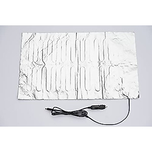 23"x14" Food Delivery Heater Pad for Bag Car 12v. DC Pizza Warmer for Belleford, Herculean, BlueVoy, Kibaga, NZ Home, Rubbermaid fits 23"x14"x15", (23"x14") Homevative (Silver, 23"x14")