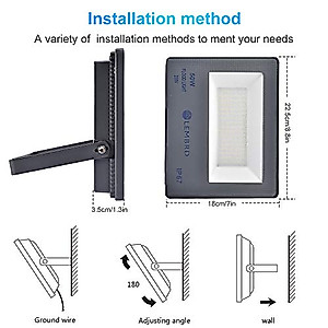 Catinbow 100W LED Flood Light 2 Pack, 10000LM Outdoor Flood Lights Warm White 3200K, IP67 Waterproof Super Bright LED Backyard Lighting Fixtures for Home, Garden