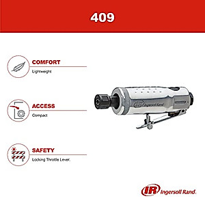 Ingersoll Rand 409 Air Die Grinder, 27000 RPM, 0.5HP, Inline