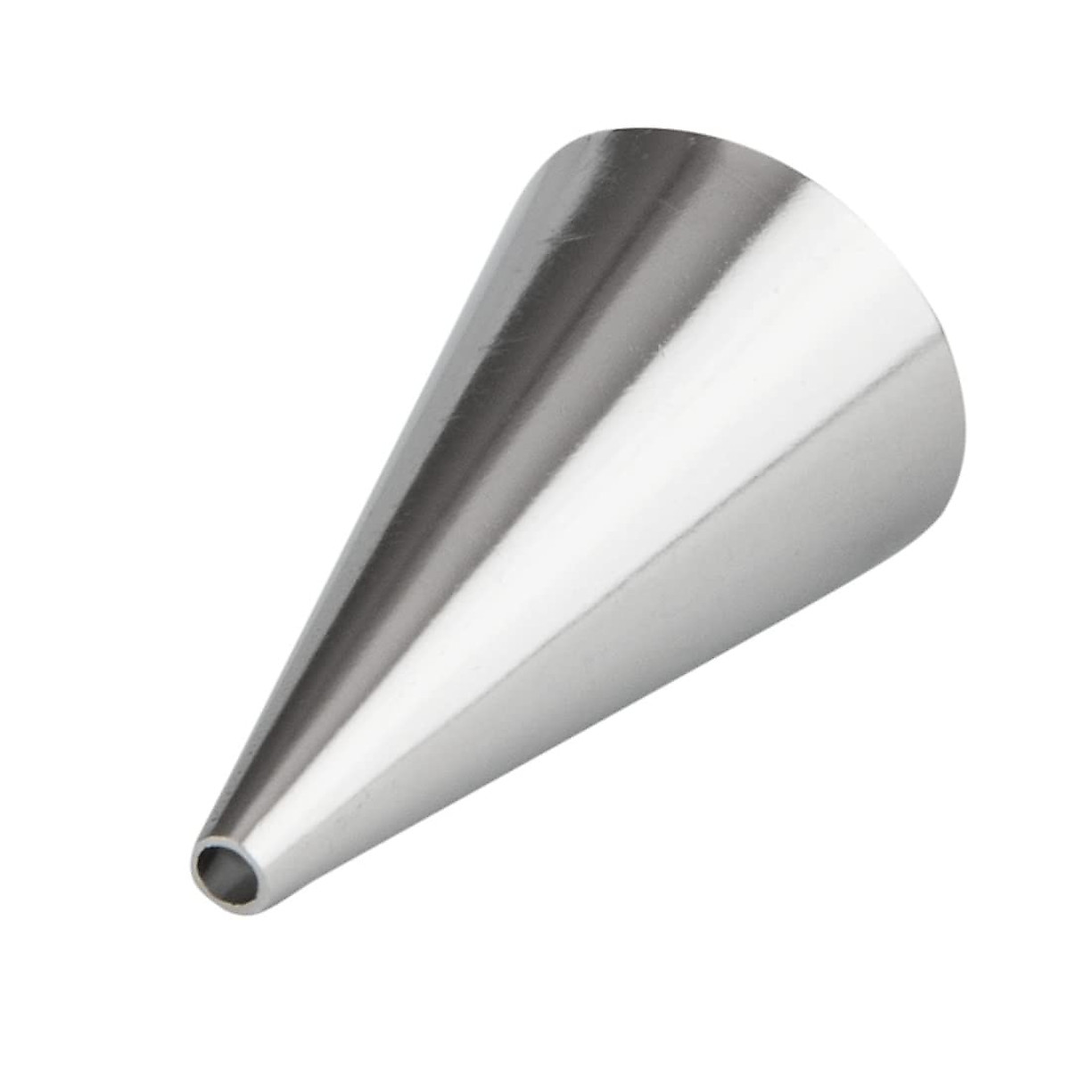 Restaurantware Pastry Tek Piping Tip 1 Round Round Tip For Icing - #4 Corrosion-Resistant Stainless Steel Icing Tip Dishwasher-Safe Decorate Cupcakes Cakes or Cookies