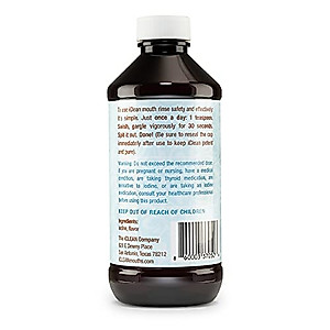 iCLEAN Mouthwash, Fluoride Free, Alcohol Free, Harnesses The Power of Iodine. Molecular Iodine Mouth Rinse That Cleans Where Others Can't