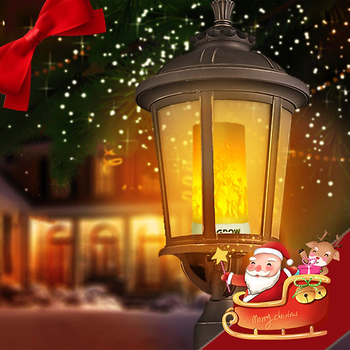 LED Flame Effect Light, PDGROW Flame Lamp 4 Modes USB Rechargeable Fire Lights Indoor Campfire Outdoor Decorative Lantern Hanging Lamps Fireplace Romantic Light for Home Party Camping Bar