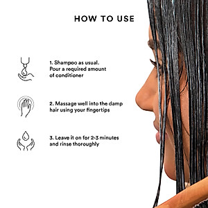 WOW Skin Science Himalayan Rose Hair Conditioner for Dry Damaged Hair - Hydrating Hair Repair (Conditioner 16.9 Fl Oz (Pack of 1))