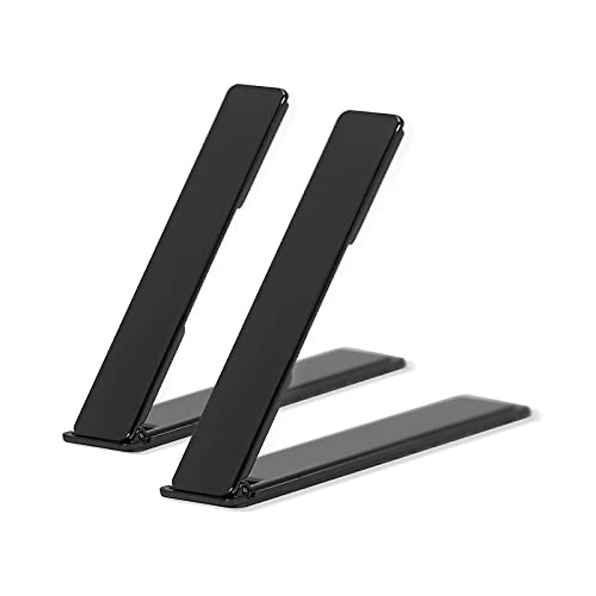 2 PCS Foldable Cell Phone Kickstand for Desk,360°Rotation Adjustable Cellphone Ring Holder Finger Kickstand Compatible with Most Smartphones Tablets(Gun Black)