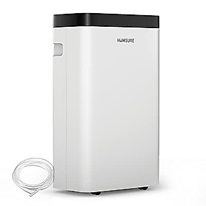 HUMSURE Dehumidifier 30 Pint 1,500 Sq. Ft, Basement Bathroom Bedroom Dehumidifier With Drain Hose, Medium To Large Home And Basement Dehumidifier, Smart Humidity Control Dehumidifier With 24 Hour Dry Timer, IONIZER, Auto Defrost (1,500 Sq. Ft)