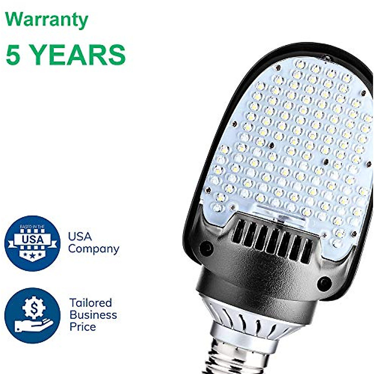 OSTEK LED Shoebox Area Corn Light Bulb 54W LED Retrofit Kits 5000K E39 Rotatable Mogul 7560LM LED Commercial Lighting - Post Street Light Security Lights Parking Light LED Paddle Bulb, UL DLC