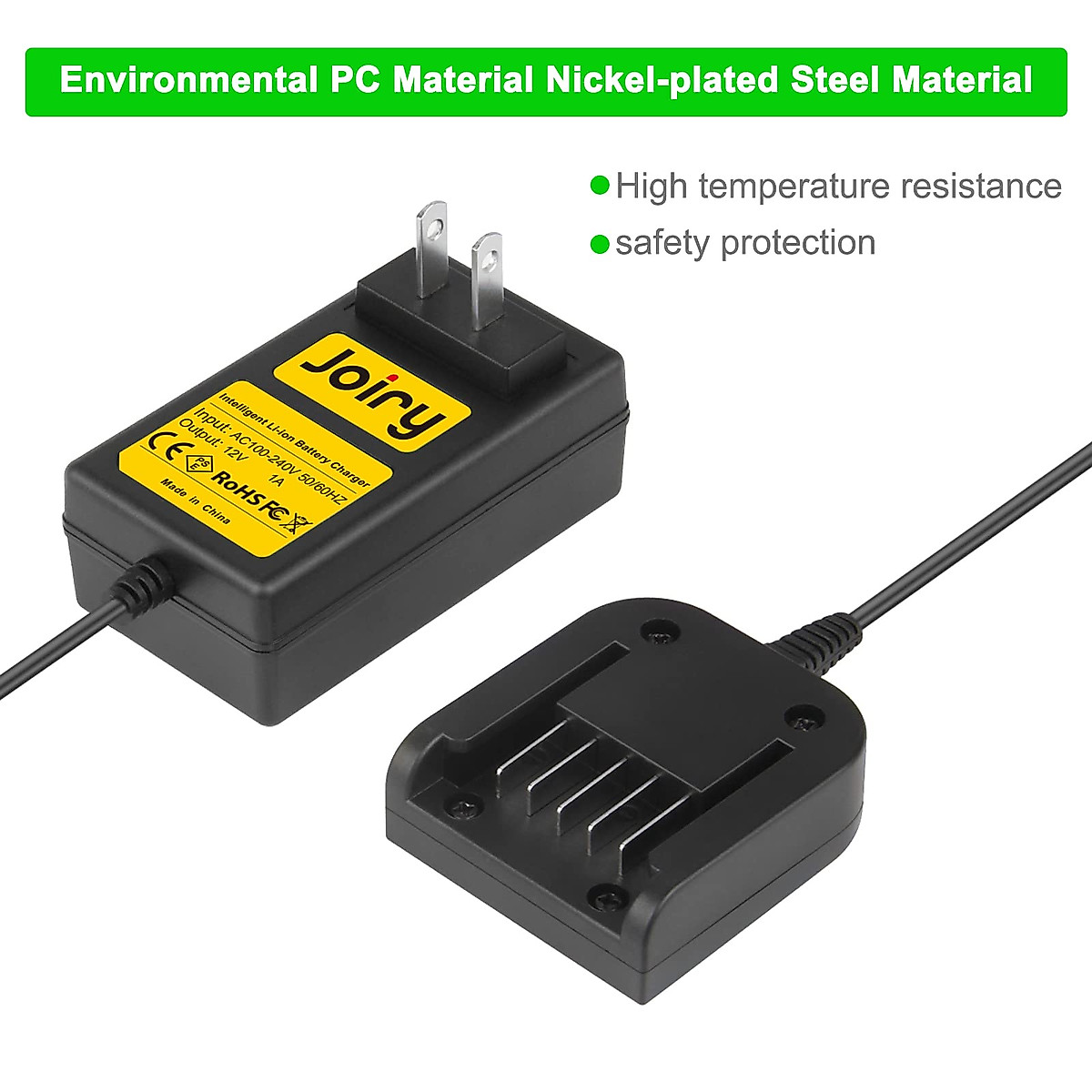 Joiry 12V Battery Charger Compatible with Makita BL1041B BL1021B CXT 12V Li-ion Batteries (Not for Ni-MH/Ni-Cd Battery)