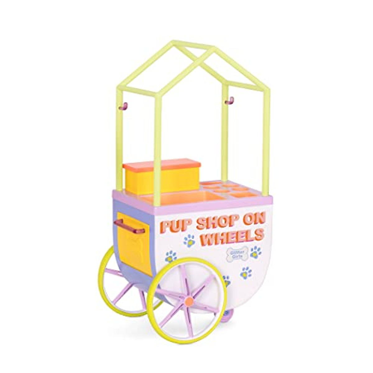 Glitter Girls – GG Pup Pet Shop on Wheels – Pet Accessory with Play Food for 14-inch Dolls & Plush Dogs – Toys, Clothes, and Accessories for Kids Ages 3 and Up
