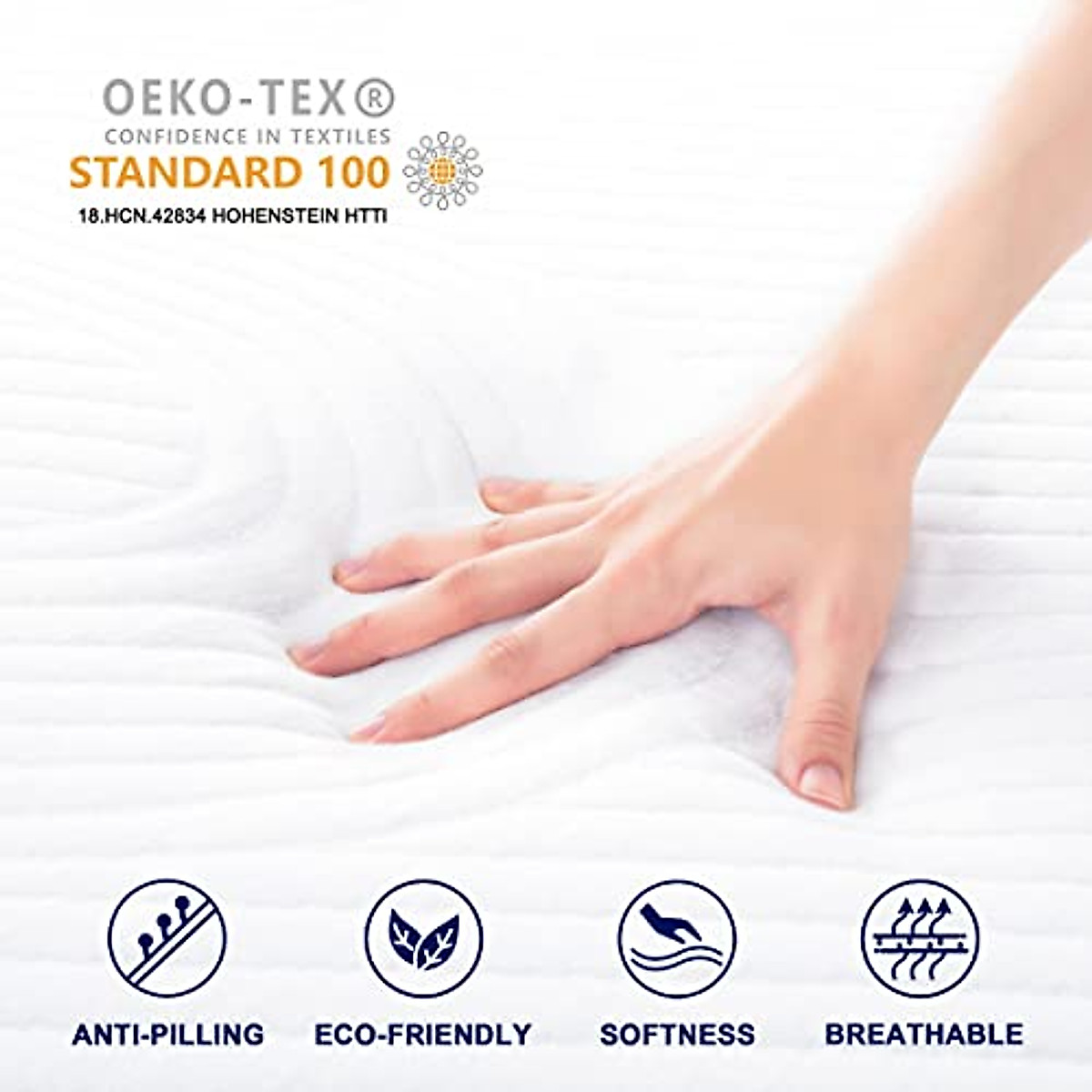 SUBRTEX 5 Inch Twin XL Gel Memory Foam Mattress with Removable Soft Cover， Body Support Pressure Relieving Mattress，CertiPUR-US Certified, Bed in A Box(5 Inch, Twin XL)