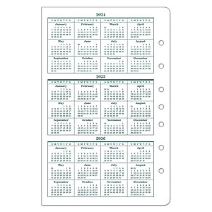 FranklinCovey - Original One Page Per Day Ring-Bound Planner (Classic, Jan 2024 - Dec 2024)