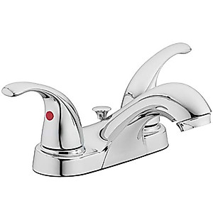 Aqua Vista 15-B42WP-CH-AV Two Handle Bathroom Sink Faucet, Polished Chrome