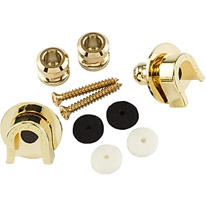 Fender Strap Locks for Electric Guitar, Gold, Medium