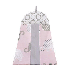 NOJO Dreamer - Pink/Grey Elephant 8 Piece Comforter Set