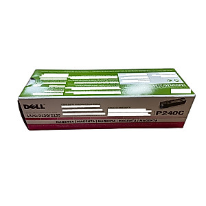 Dell P240C 1320C 2130 2135 Toner Cartridge (Magenta) in Retail Packaging