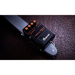 Boss HM-2W Heavy Metal Distortion Pedal Bundle with Instrument Cable, Picks, and Austin Bazaar Polishing Cloth