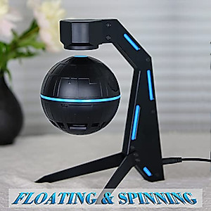 AKMTRD Magnetic Levitation Bluetooth Speaker,Playing Music and Floating in The air,with 5W Louder Sound,Bluetooth 5.1,Cool Tech Gadgets for Men Women Kids,Unique Gifts for Home Office Decor