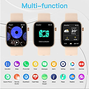 Smart Watch for Women Men(Answer/Dial Call), 1.9'' HD Smart Watch for Android Phones iphone Compatible with Heart Rate/Blood Oxygen/Sleep Monitor, Fitness Tracker 120+ Sport Modes with Step Calories