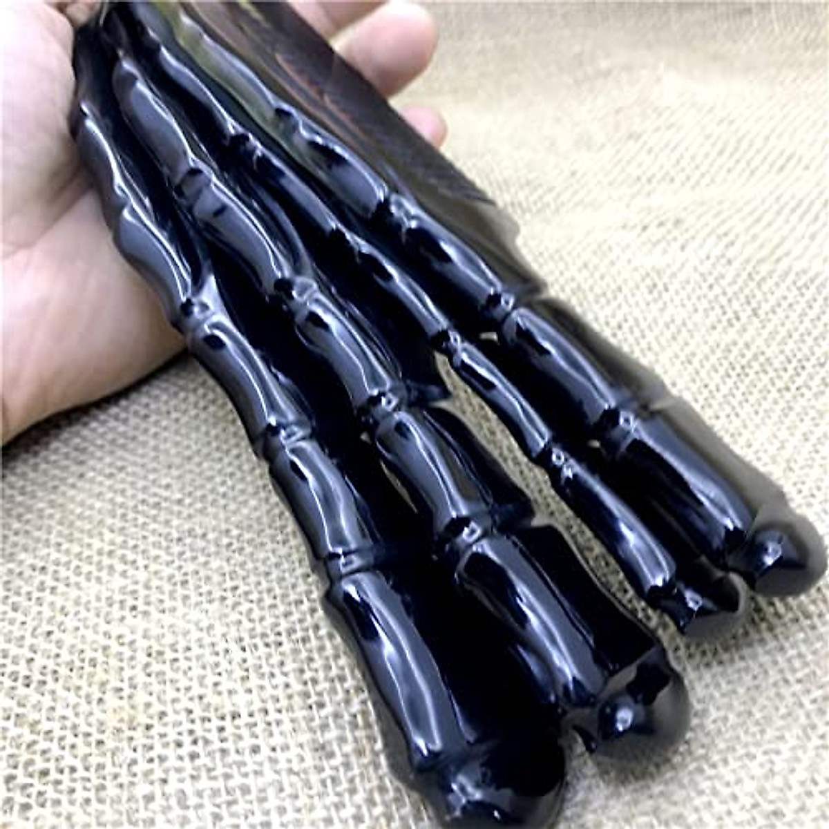 100% Handmade Anti-Static Natural Horn Comb - YOEIOCLR Thickened Handle Premium Quality Horn Comb- Professional hair care and Straighten Massage Comb(8.35in- Pack of 1)