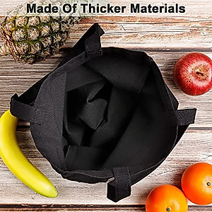 Canvas Tote Bag. 6|12|16 Bags Thickening Series of Grocery Blank Canvas Bags Suitable for DIY gifts, Heavy Duty, Promotions, Black, 12-Pack
