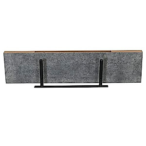 Household Essentials Floating Wall Shelf, Slate Grey