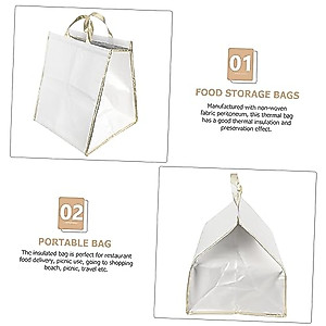 Insulated Cooler Bag Insulation Bags Portable Ice Pack Cooler Ice Packs Grocery Shopping Bags Reusable Grocery Bags Cake Carrier Bag Nonwoven Peritonealwaterproof Food Bag