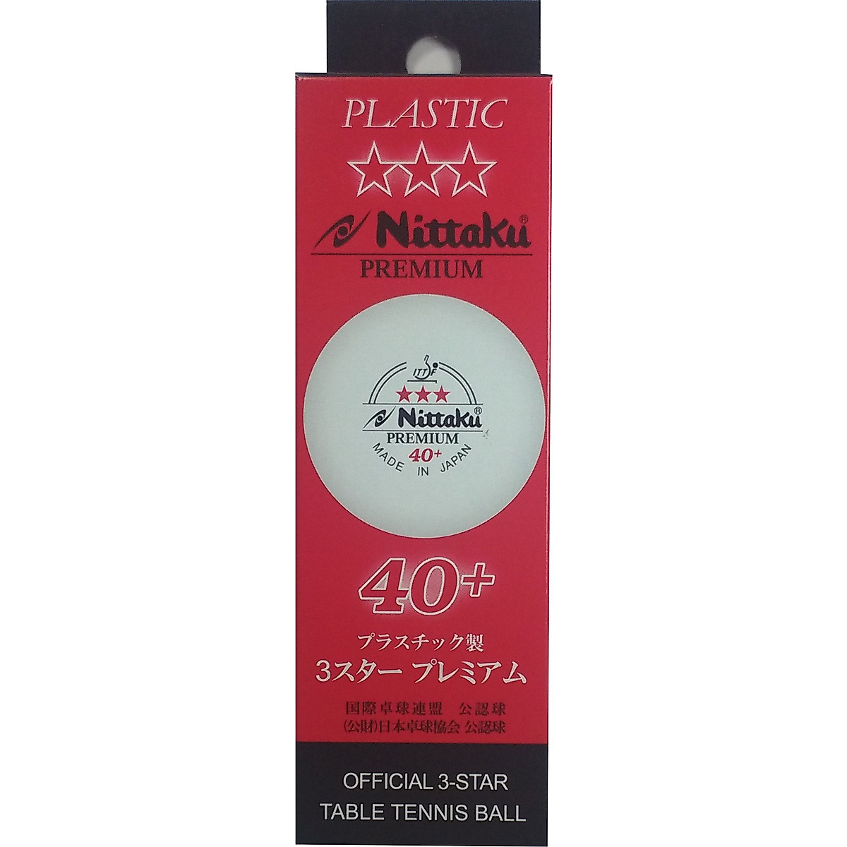 Nittaku 3-stars Premium 40+ Table Tennis Ball (Pack of 6)