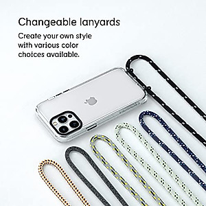 Extra Lanyard for RhinoShield Clear Case | Adjustable Neck Strap, Recyclable, Durable - Zesty Orange