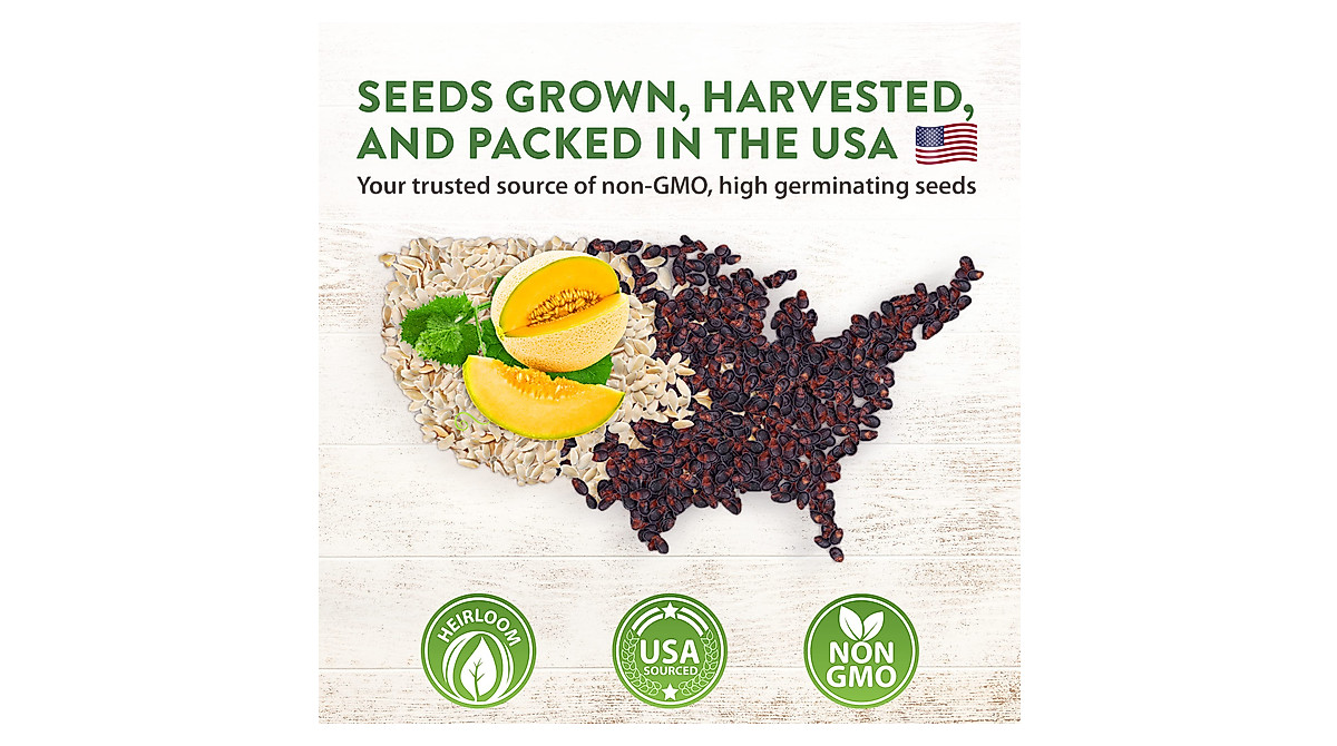 HOME GROWN 5 Melon Seeds Variety Pack - Fresh & Sweet